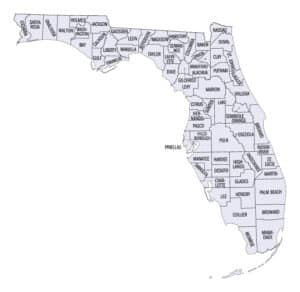 Florida Gulf Coast Beaches [Includes Cities, Counties & Map]