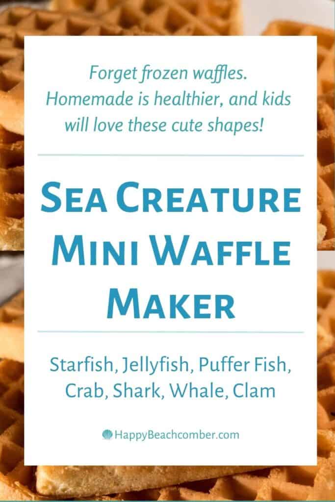 Sea Creature Mini Waffle Maker [Fun shapes that kids will love!]