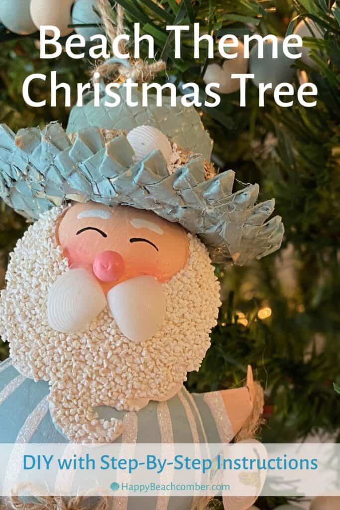 Beach Theme Christmas Tree - with Step-By-Step DIY