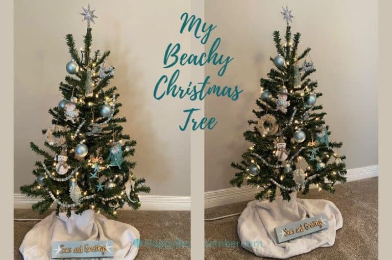 Beach Theme Christmas Tree - with Step-By-Step DIY